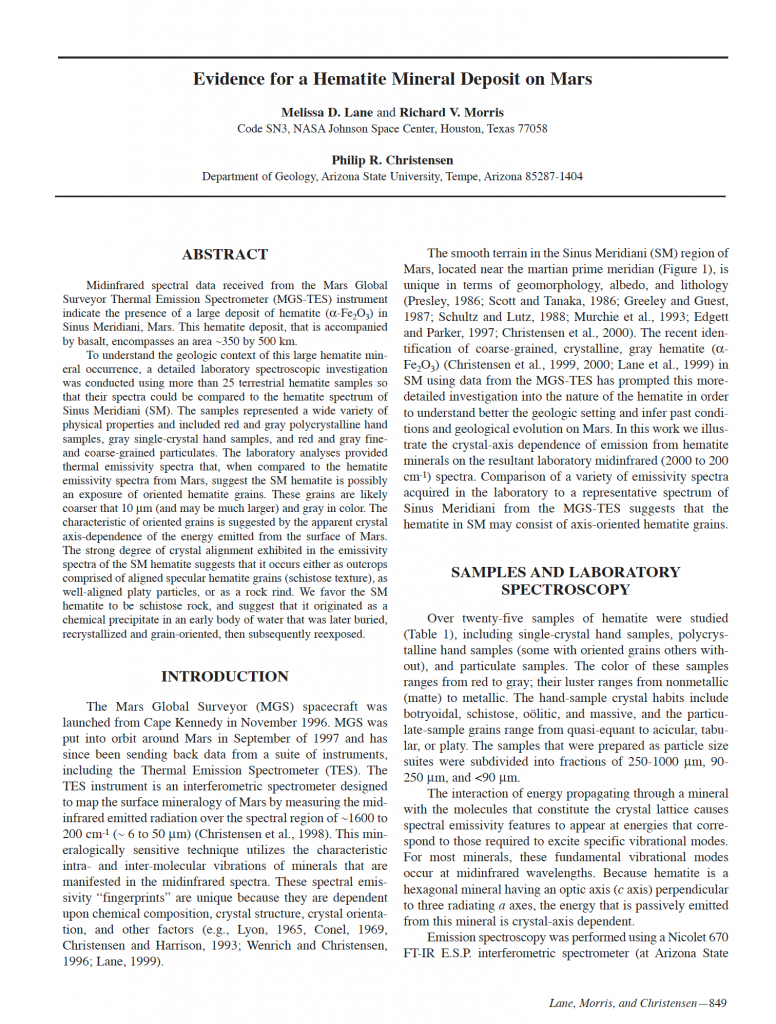 infrared spectroscopy – Geological Society of Nevada