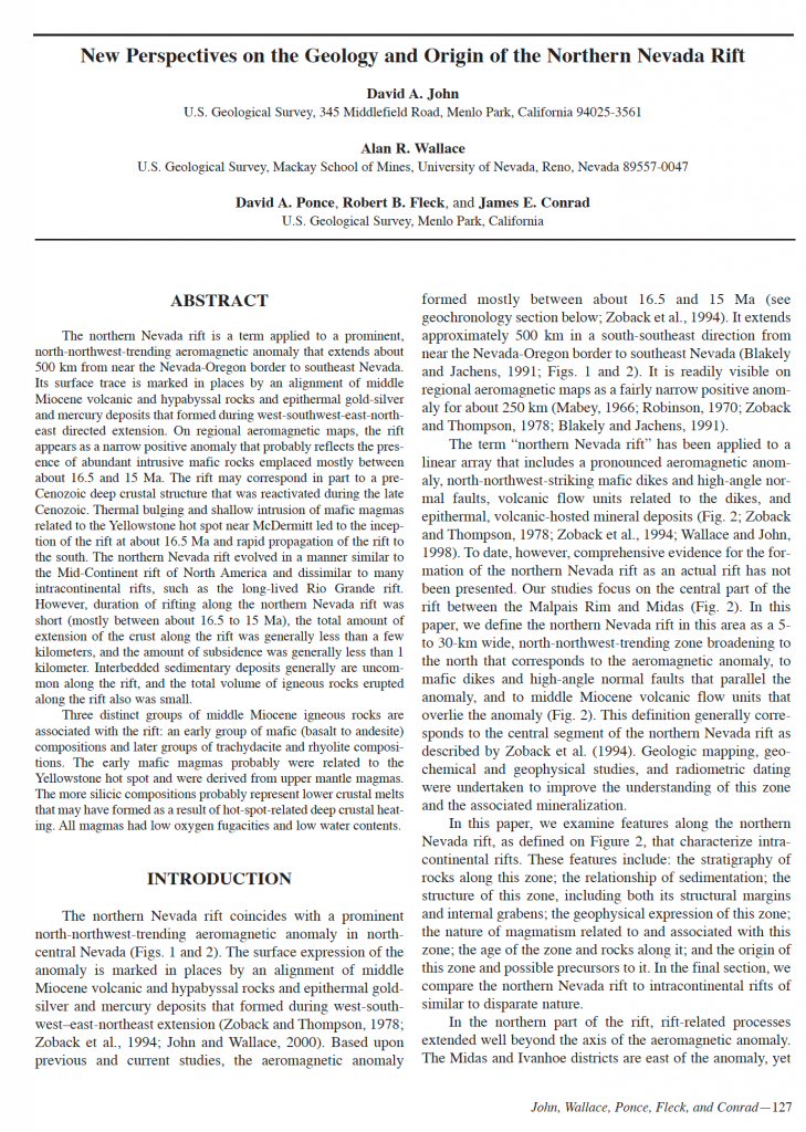 Geology and gold deposits of the Twin Creeks Mine, Humboldt County ...