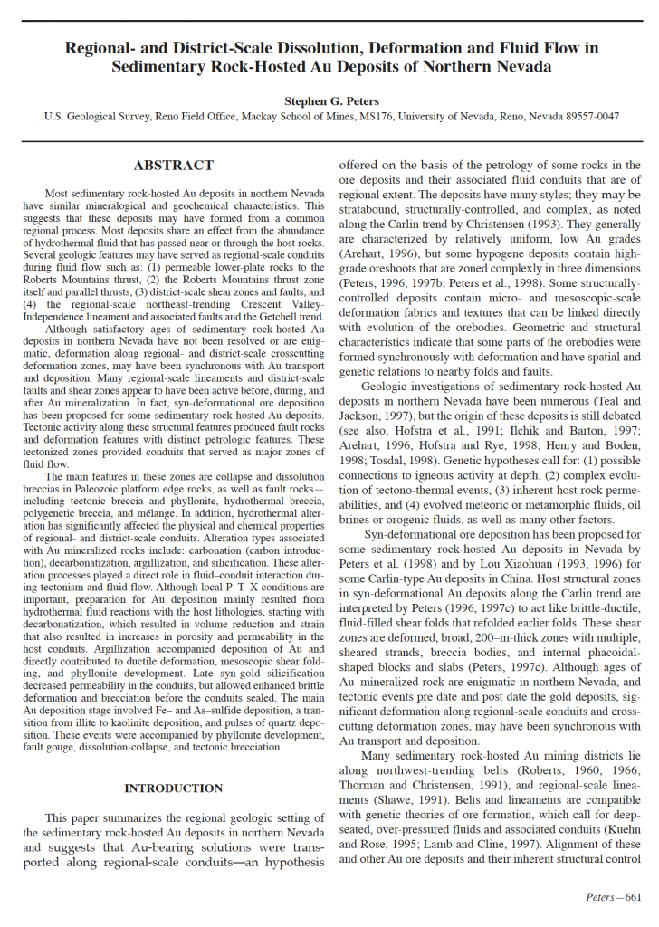 Regional- and District-Scale Dissolution, Deformation and Fluid Flow in ...