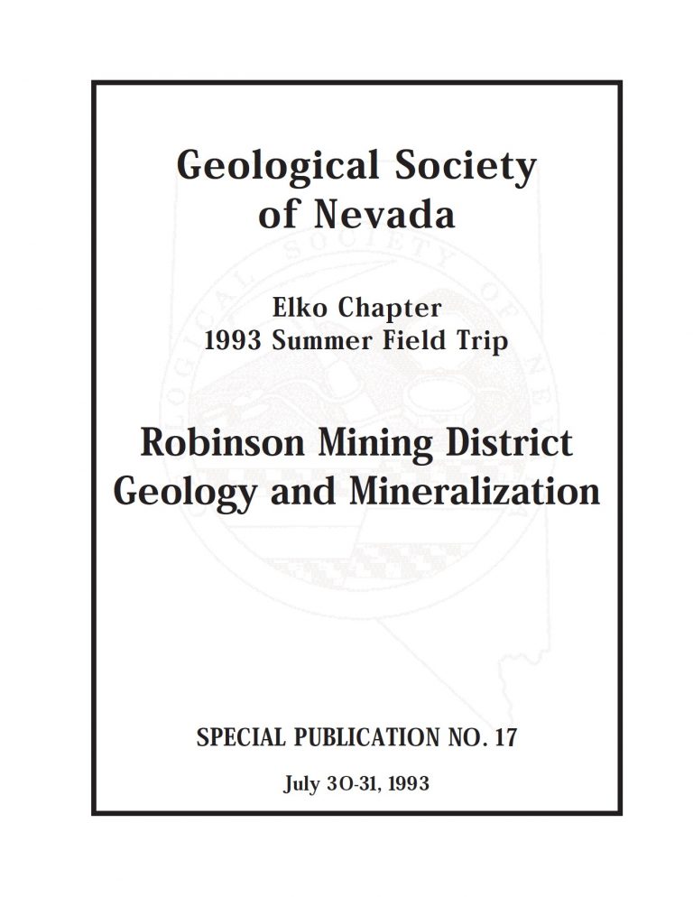 Geology & Gold Deposits of Eastern Nevada – Bald Mtn. & Hamilton Mines ...